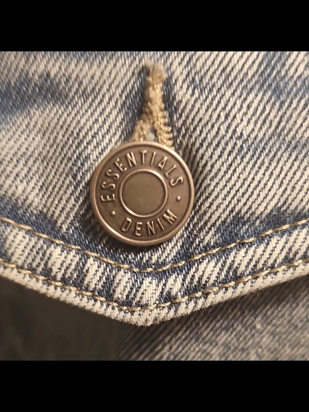 Essentials | Jackets & Coats | Essentials Light Blue Denim Jacket With ...